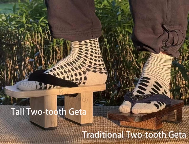 Nimaiba Geta, Otoko Geta, Japanese Kimono Sandals, Kimono Shoes, Zori ...