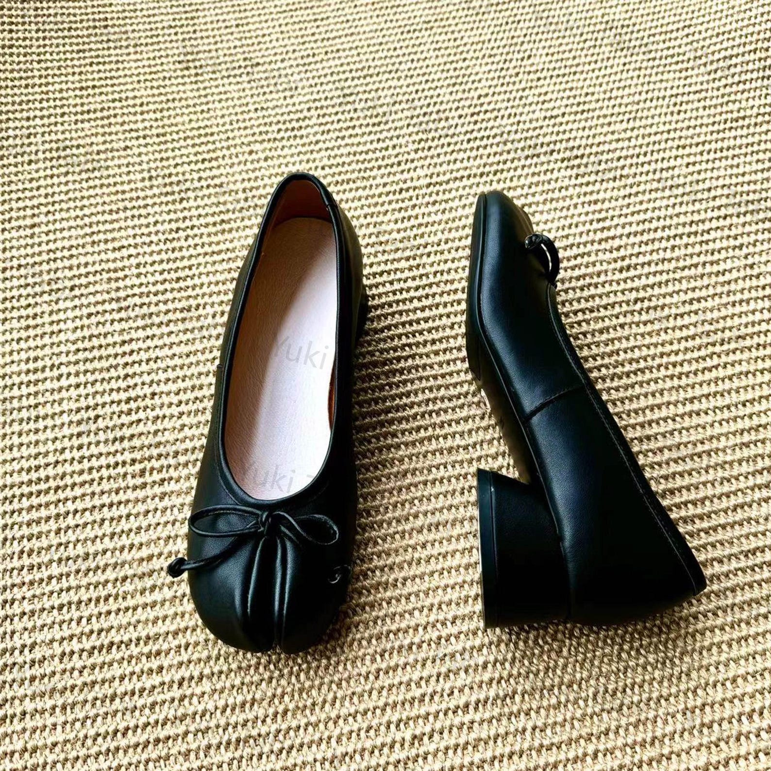 Cowhide Split Toe Ballet Flats Sandals 3.5 CM Heel - Etsy