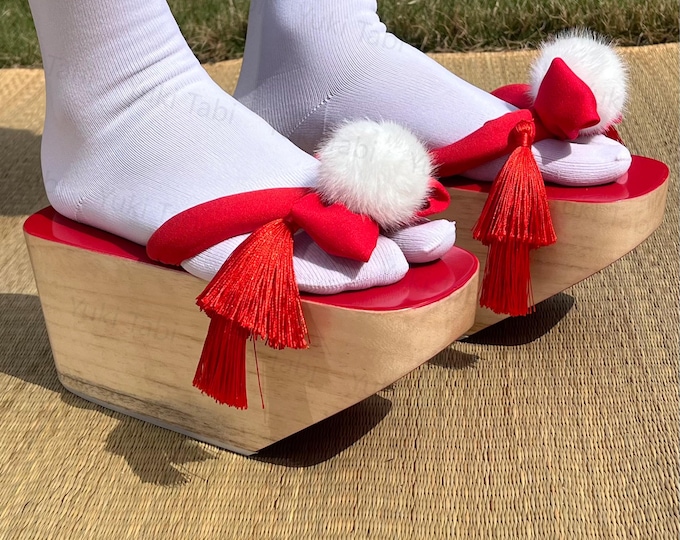 Japanese Kimono Geta, Oiran Geta, Kimono Geta , Zori Sandals, Tabi ...