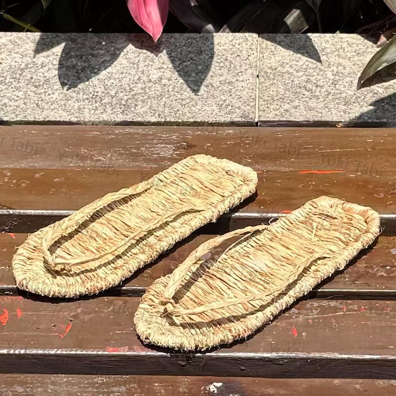 Handmade Japanese Sandals Straw Rope Shoes - Etsy