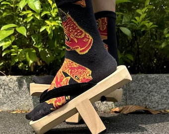 Single-tooth Geta: Japanese Kimono Sandals - Etsy
