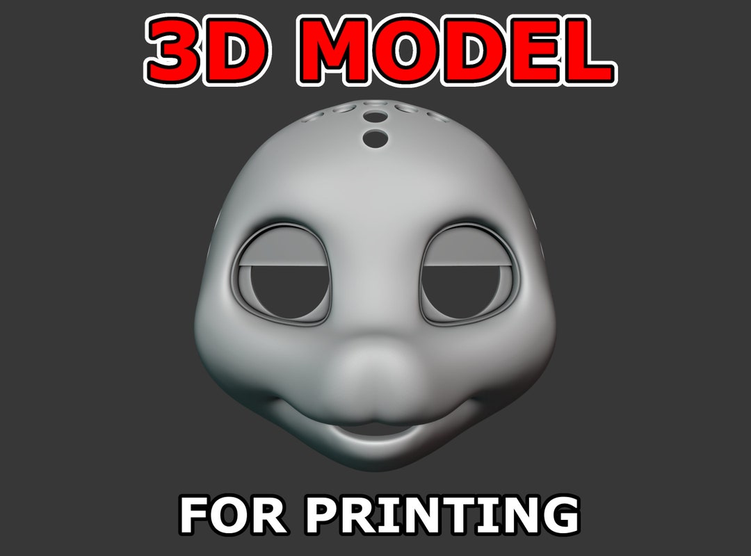 Buy Kemono 3d-model STL Fursuit Head Base for 3d-printing Online in ...