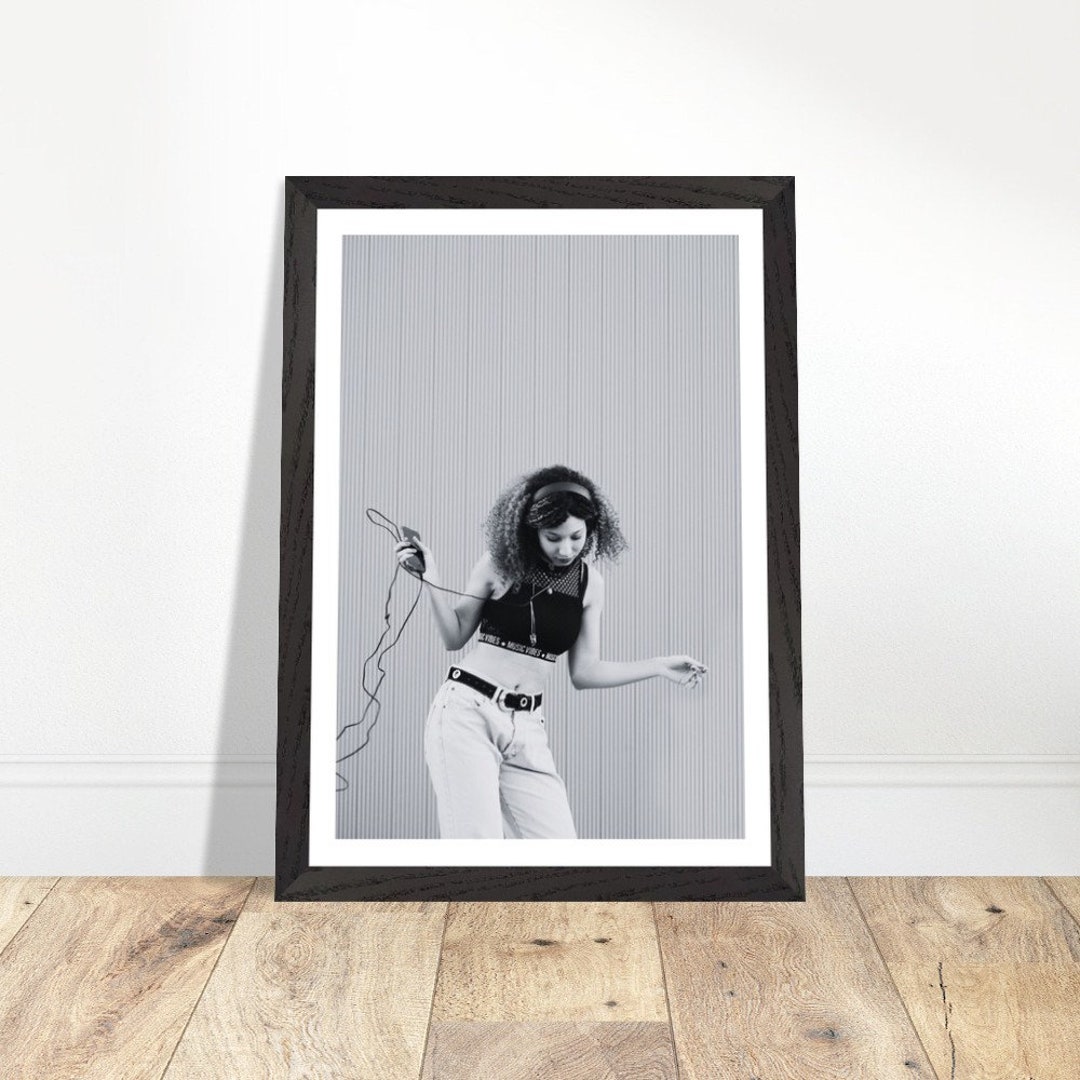 Girl With Walkman. Black and White Image. Subculture Images. Retro. - Etsy
