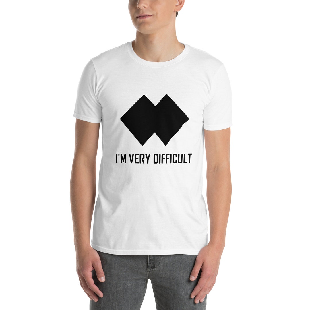 Double Black Diamond "i'm Very Difficult" Funny Skiing Shirt - Etsy