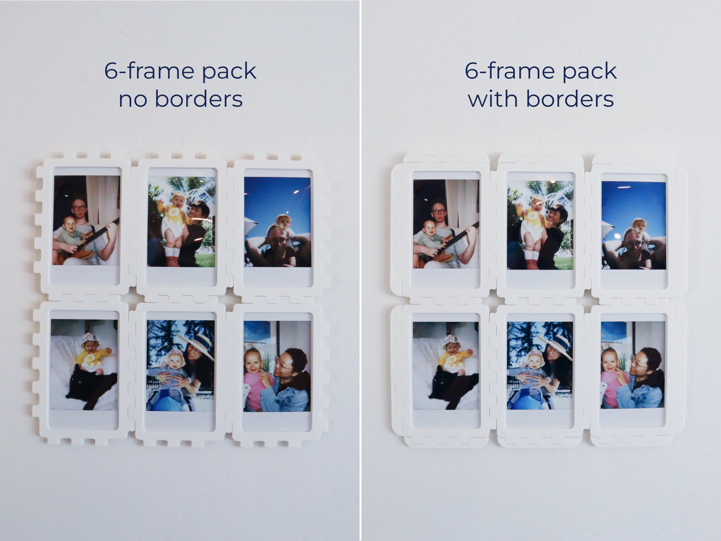 Instax Mini Photo Frames | Pack of 6 | Modular Wall Art & Table Top ...
