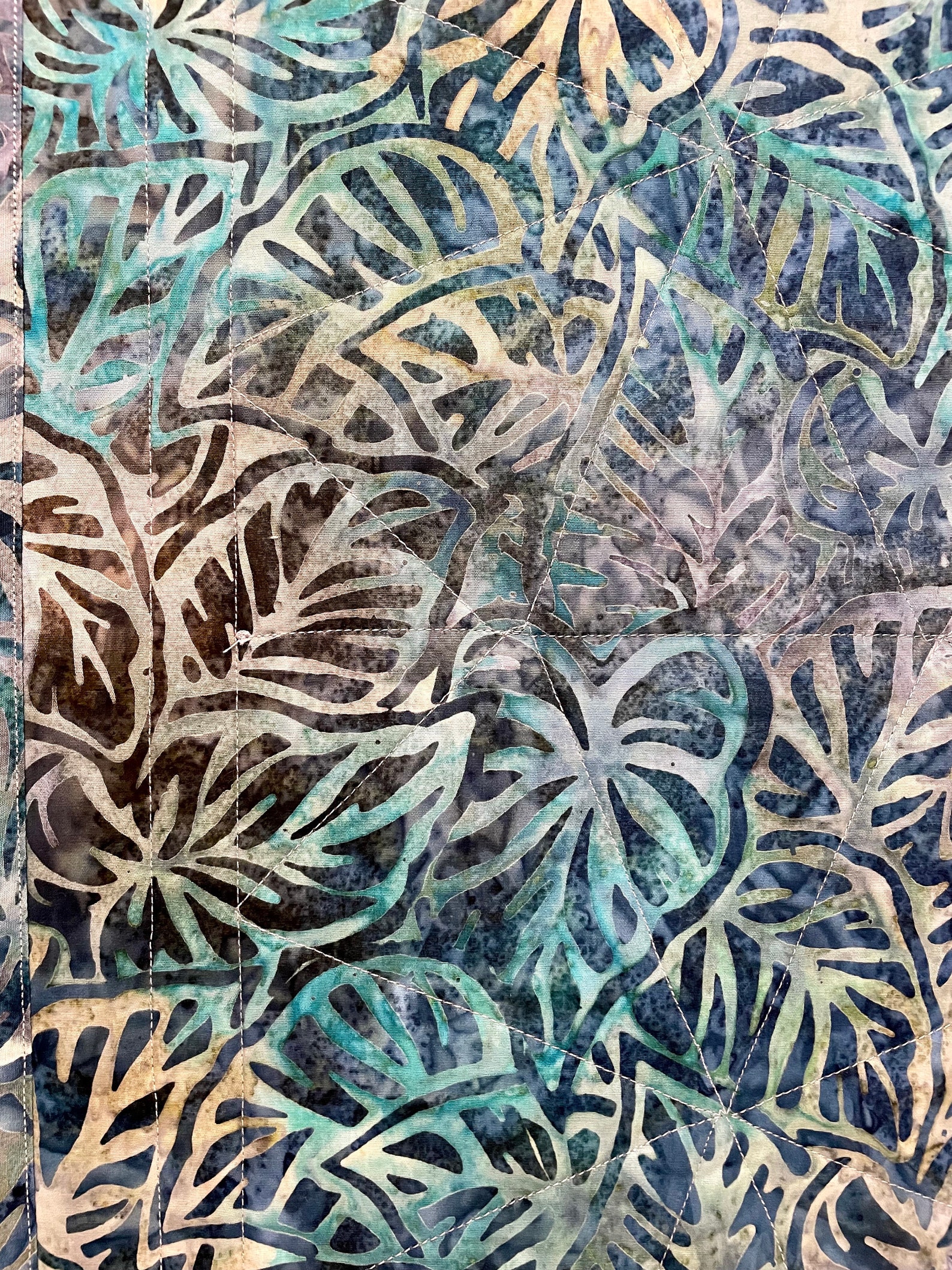 Leafy Batik Set-table Runner and Four Placemats - Etsy