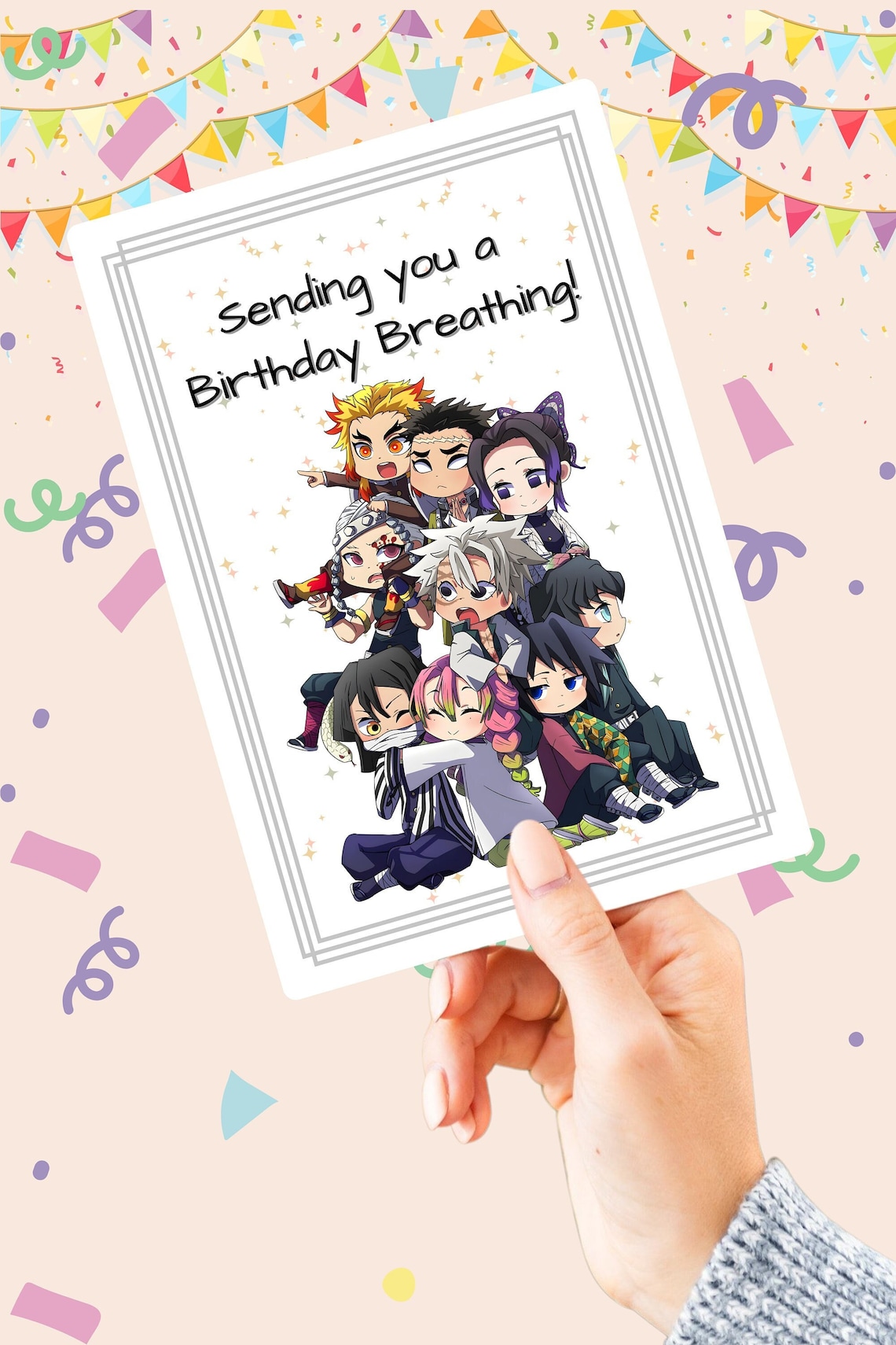 HASHIRA - Demon Slayer (anime Themed Birthday Greeting Card) - Etsy