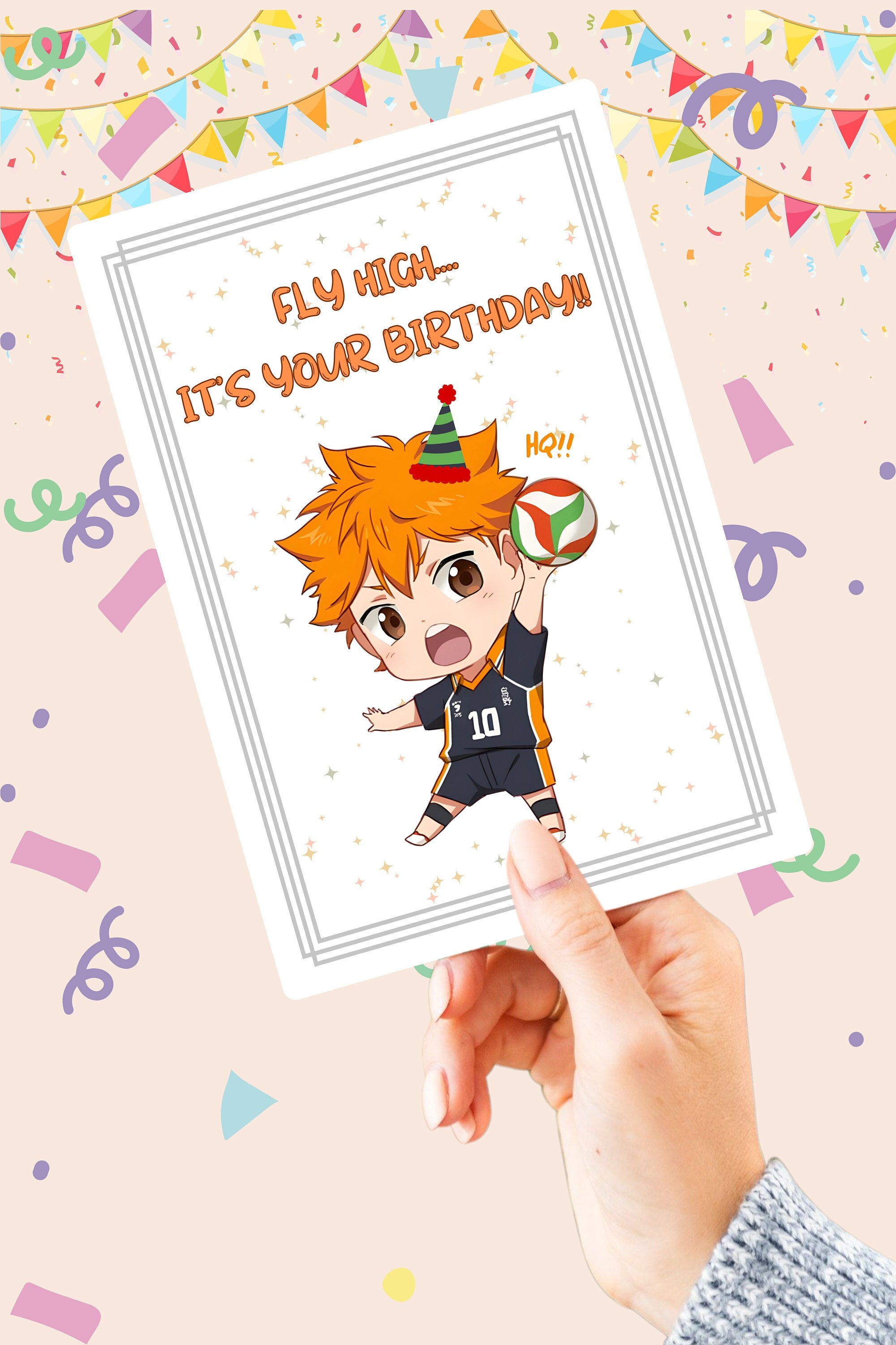 SHOYO HINATA Haikyuu anime Themed Birthday Greeting Card - Etsy Canada