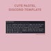 Cute Pastel Discord Server Template / 40 Channels / Aesthetic Layout - Etsy
