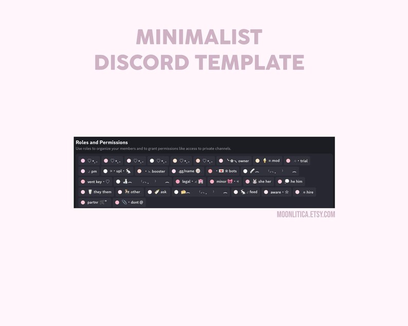 Minimalist Discord Server Template / 30 Channels / Aesthetic Layout - Etsy
