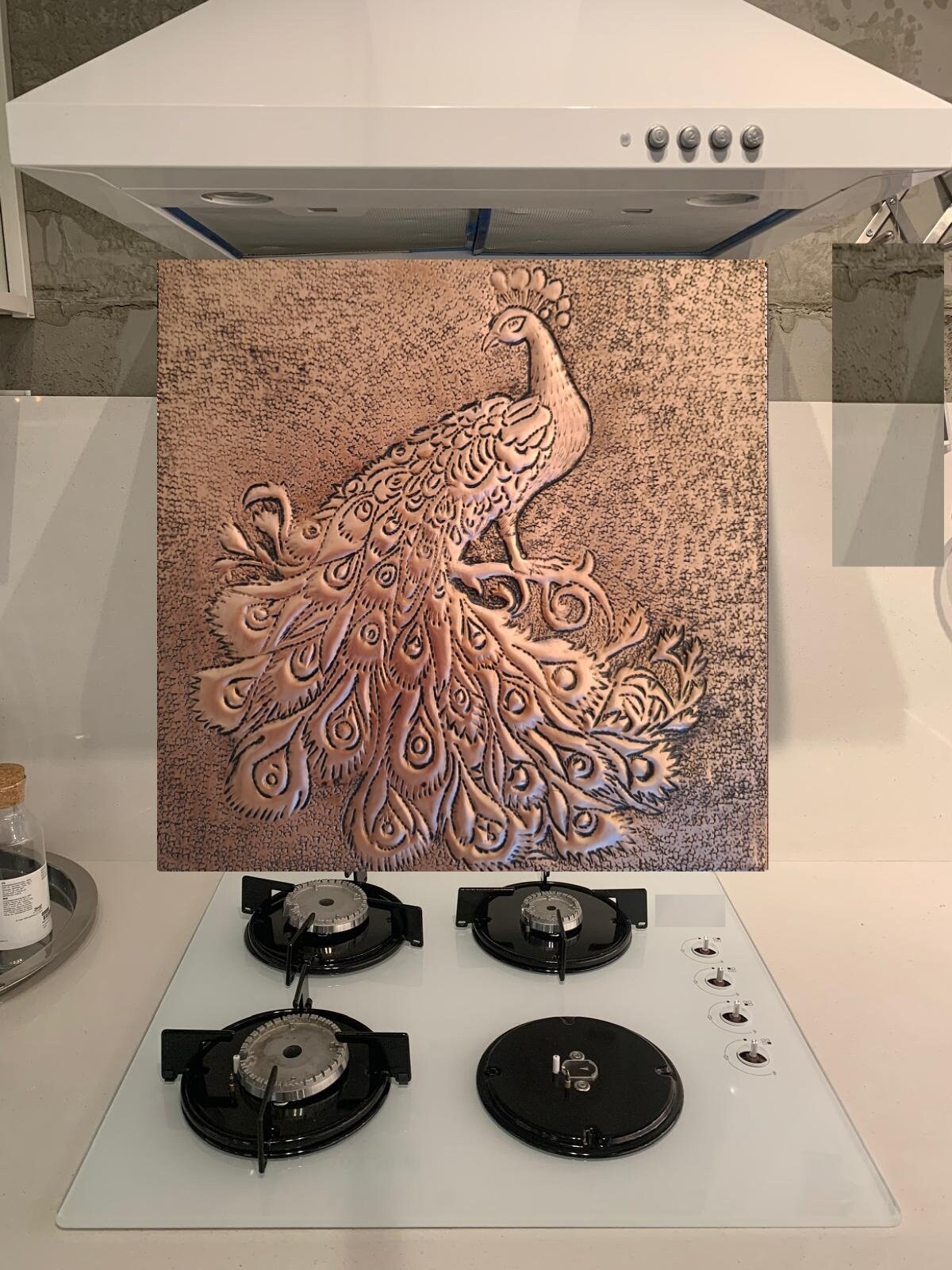 Peacock Copper Backsplash ,handicraft Copper Tiles for Kitchen,copper ...