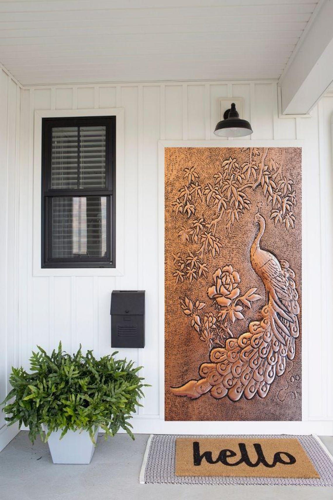 Peacock Copper Door,handicraft for Kitchen,livingroom,bedroom,outdoor ...