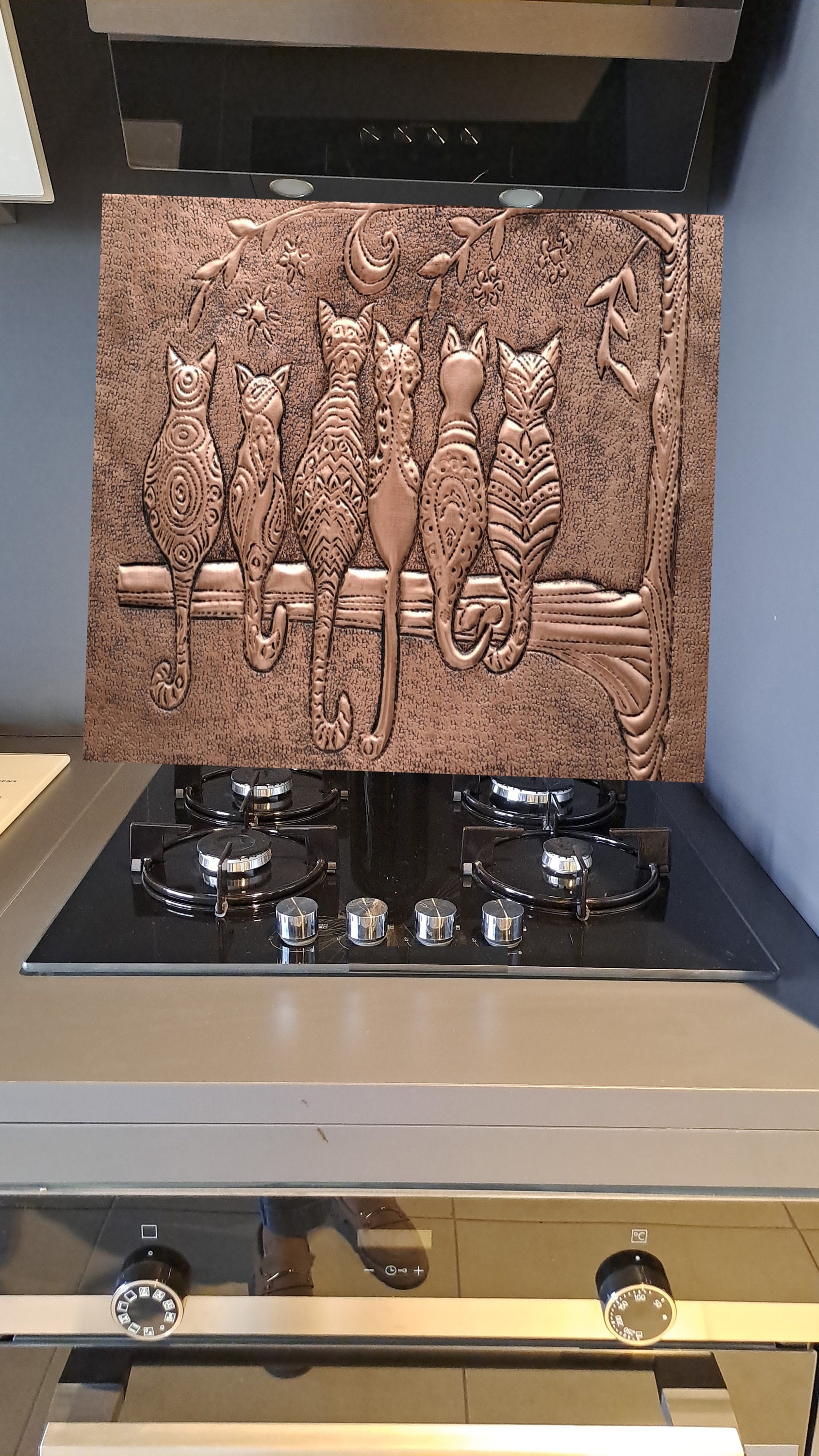 Copper Cats Backsplash ,handicraft Copper Tiles for Kitchen,copper Wall ...