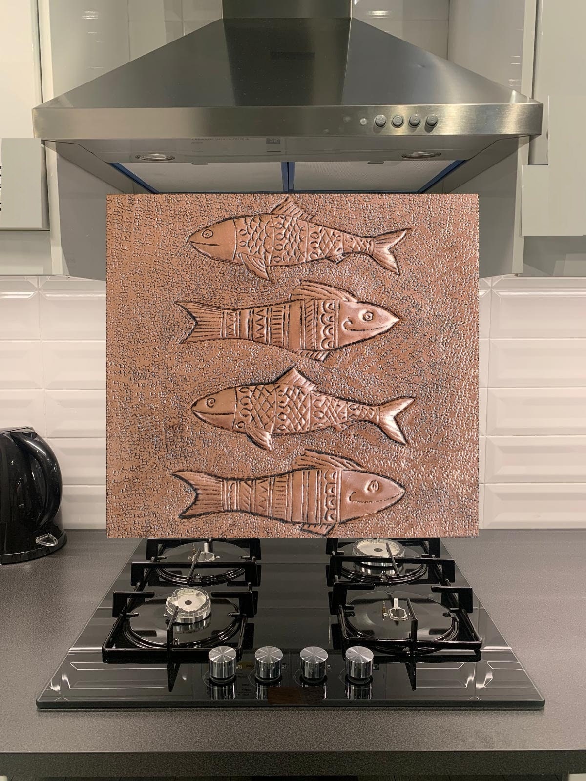 Copper Fishes Backsplash ,handicraft Copper Tiles for Kitchen,copper ...