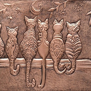 Copper Cats Backsplash ,handicraft Copper Tiles for Kitchen,copper Wall ...
