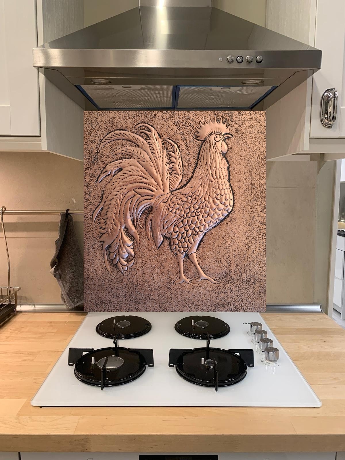 Copper Rooster Backsplash ,handicraft Copper Tiles for Kitchen,copper ...