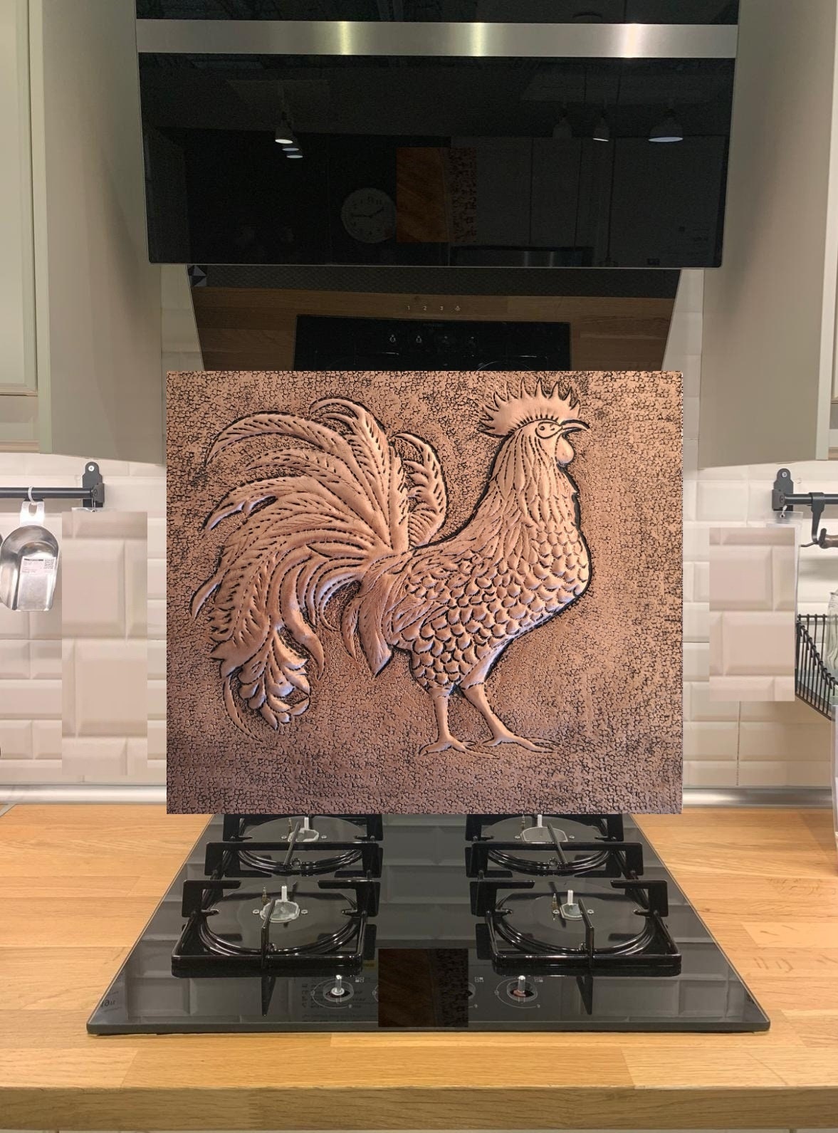 Copper Rooster Backsplash ,handicraft Copper Tiles for Kitchen,copper ...