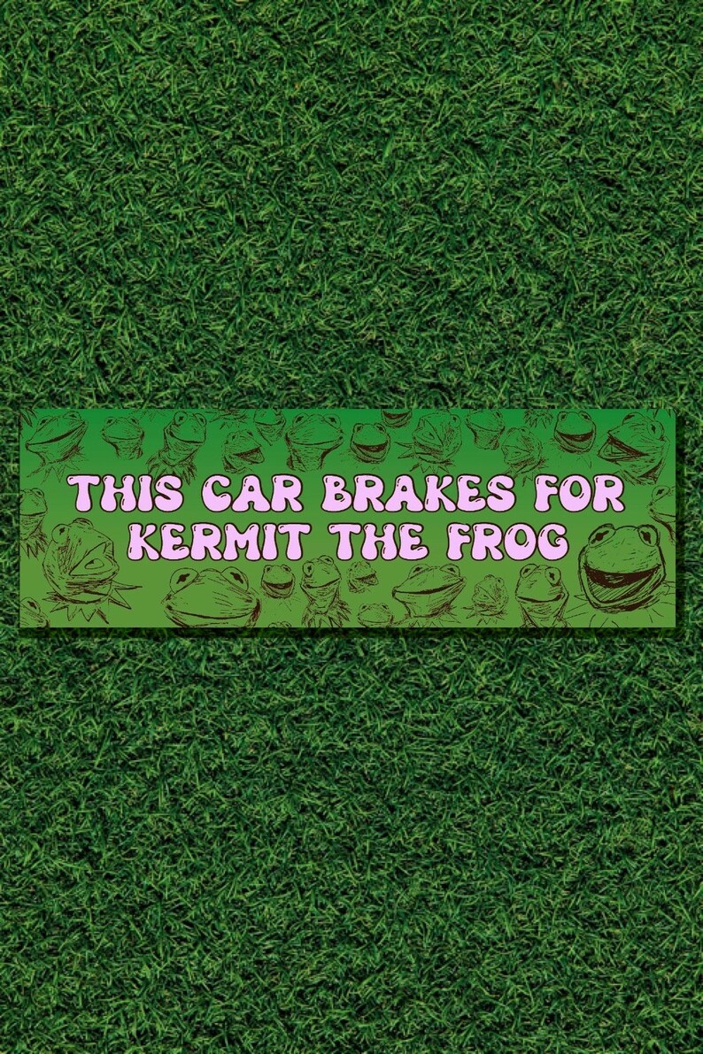 Kermit Bumper Sticker - Etsy