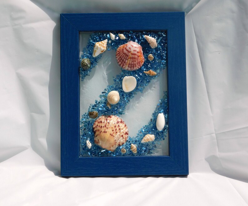 Seashell Wall Hanging Coastal Art Seashell Window Beach - Etsy