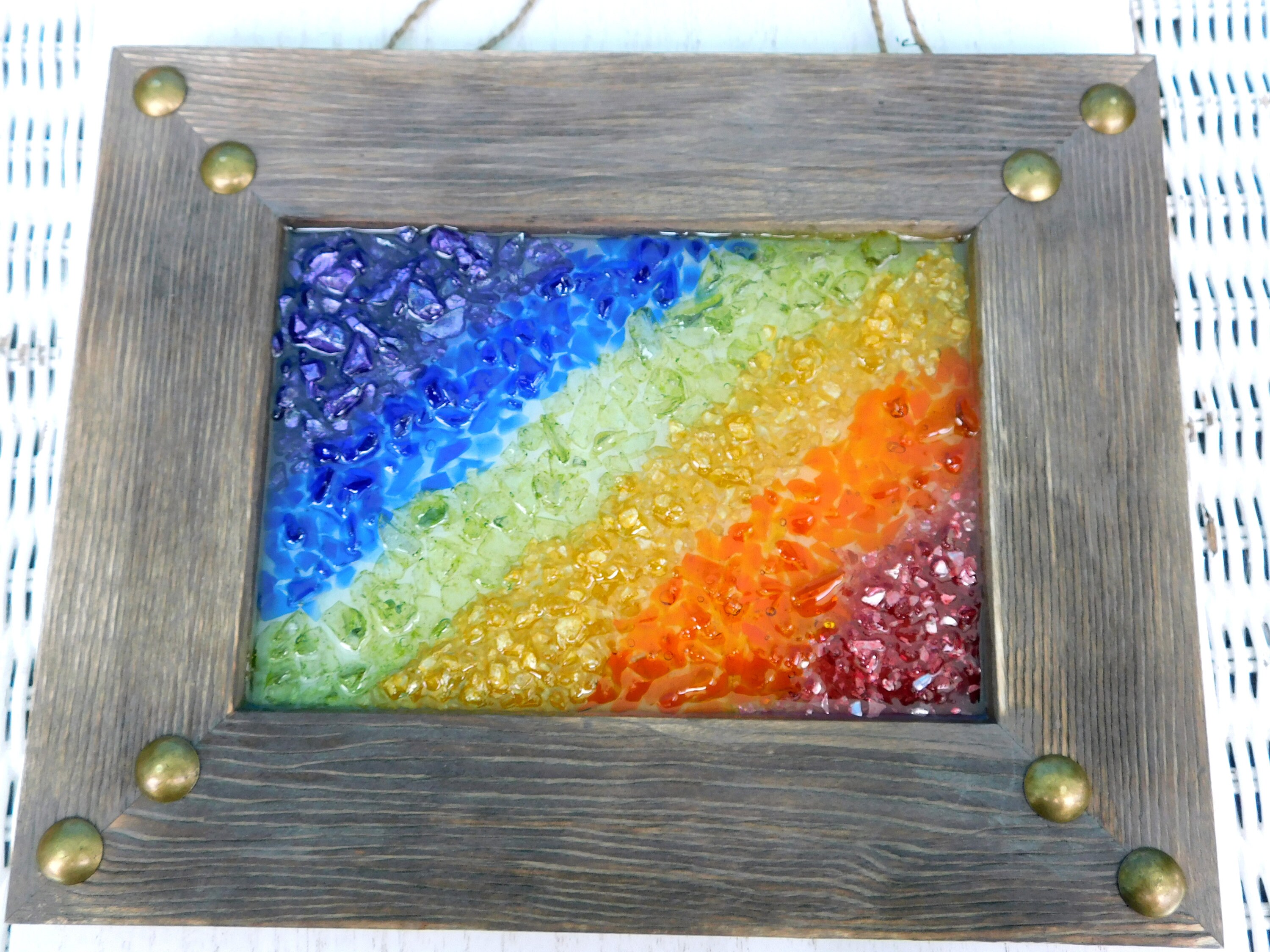 Pride Rainbow, LGBT Art, Pride Art, Glass Art, Resin Art, LGBT Decor ...