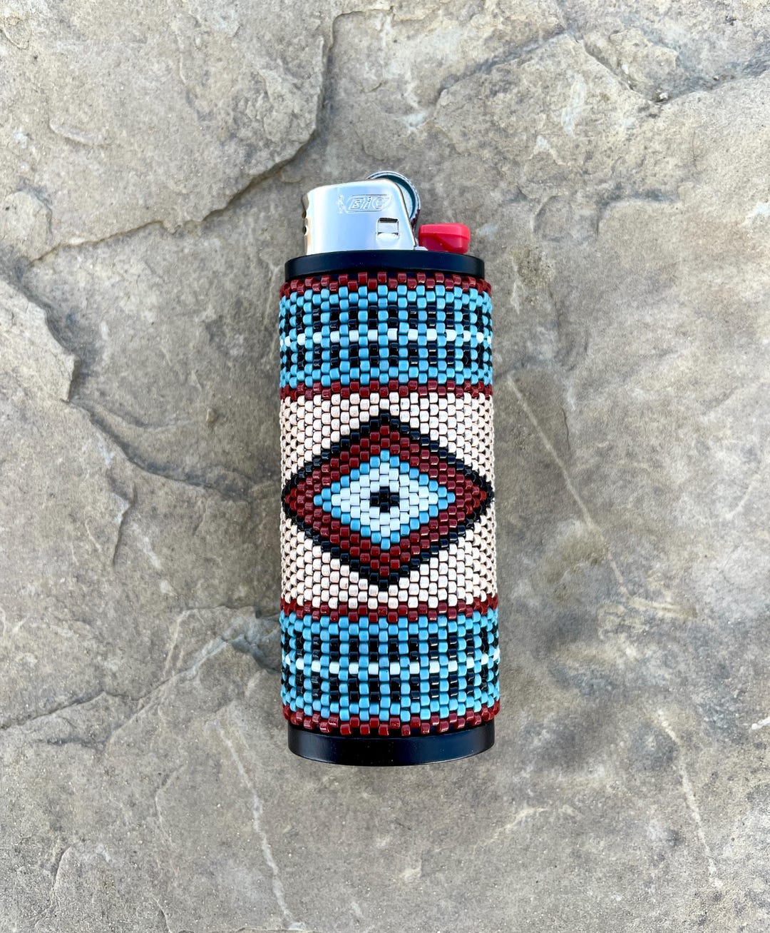 Pattern Download for Beaded Lighter Case, Even Count Tubular Peyote ...