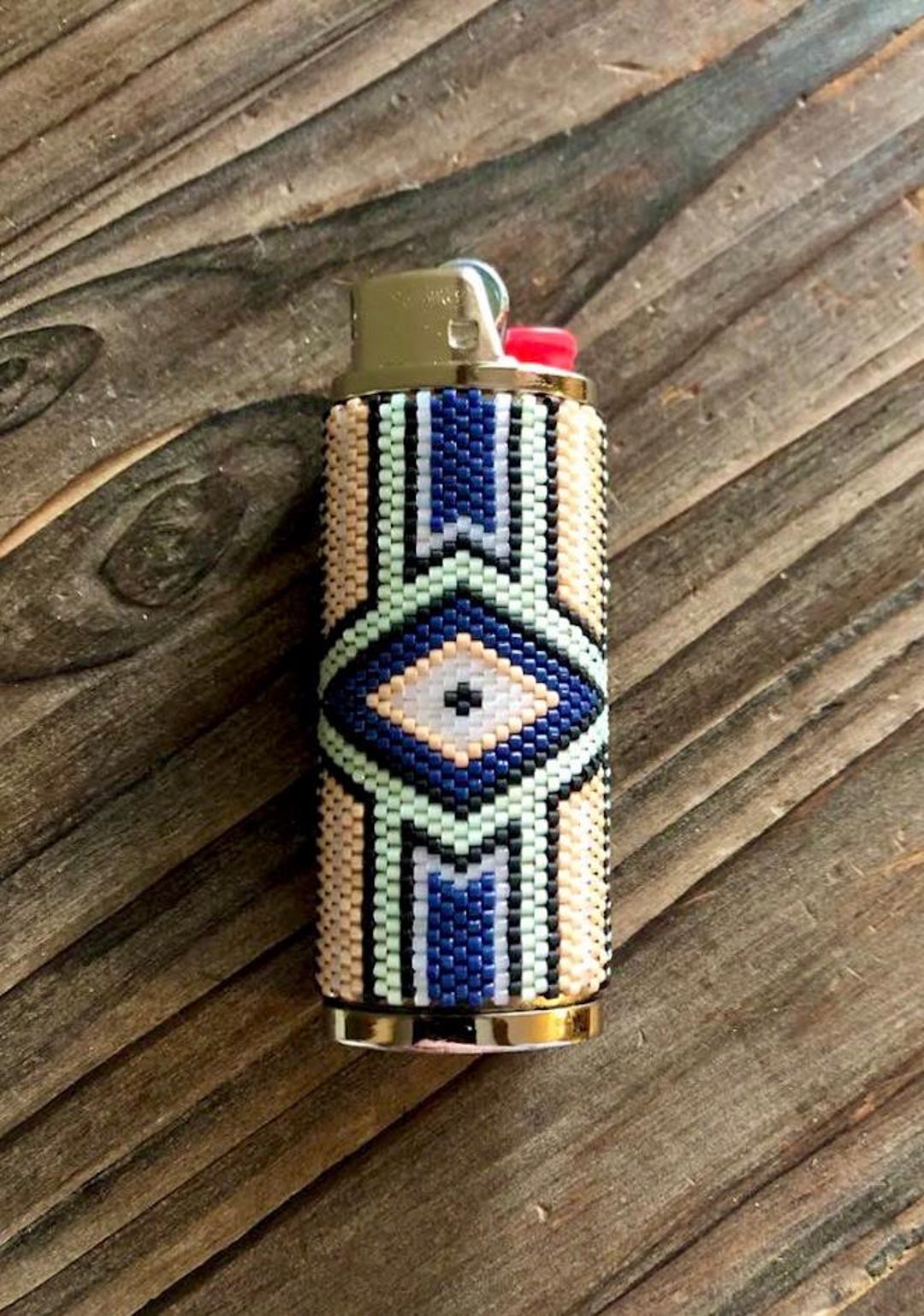 Pattern Download for Beaded Lighter Case, Even Count Tubular Peyote ...