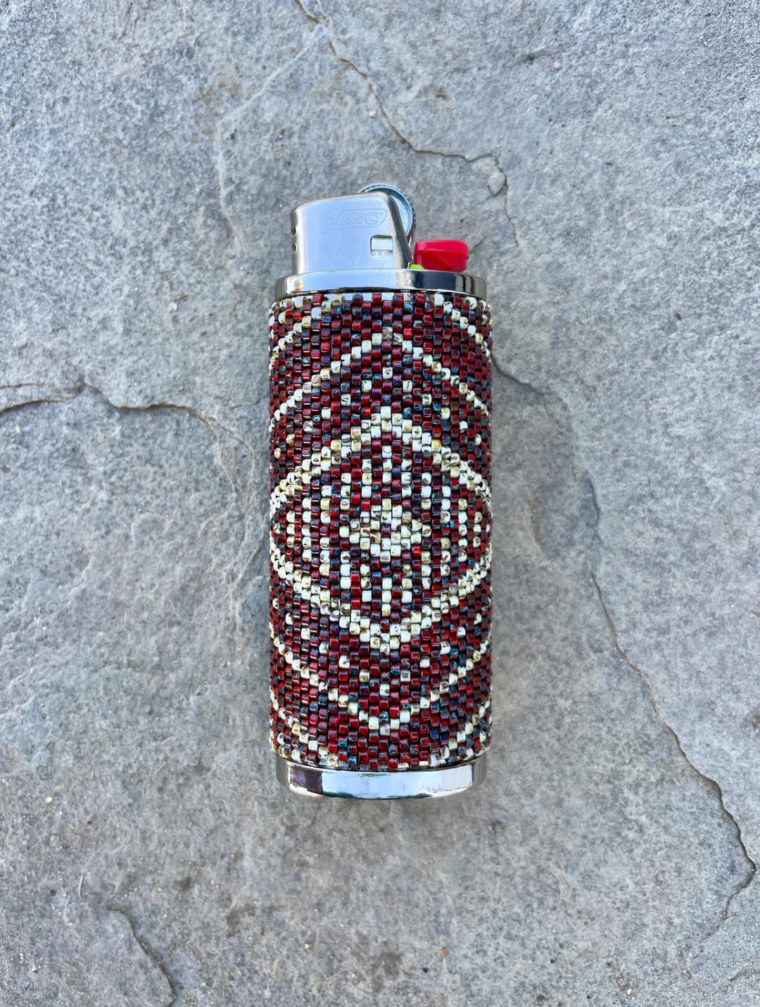 Pattern Download for Beaded Lighter Case, Even Count Tubular Peyote ...