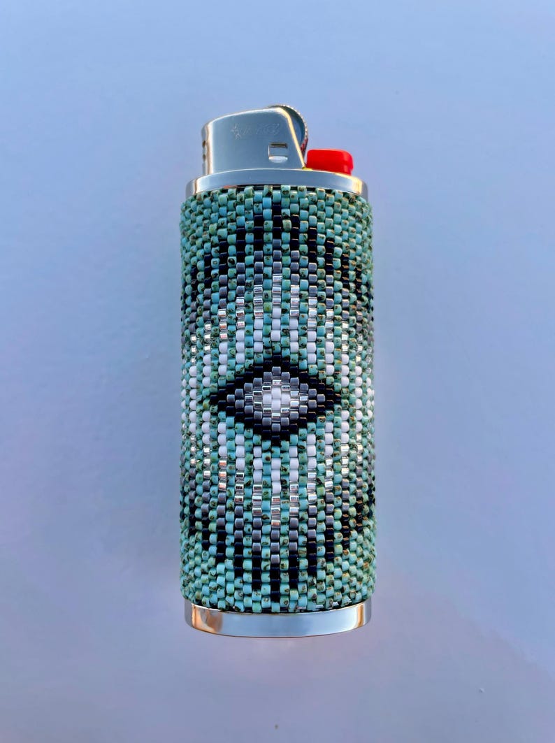 Pattern Download for Beaded Lighter Case, Even Count Tubular Peyote ...