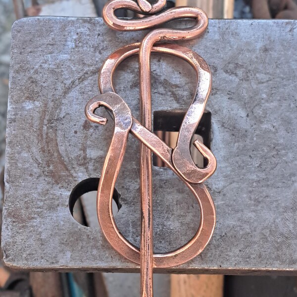 Copper Hair Pin - Etsy