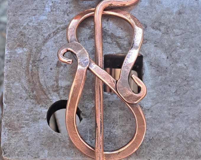 Hand Forged Copper Hair Pins - Etsy