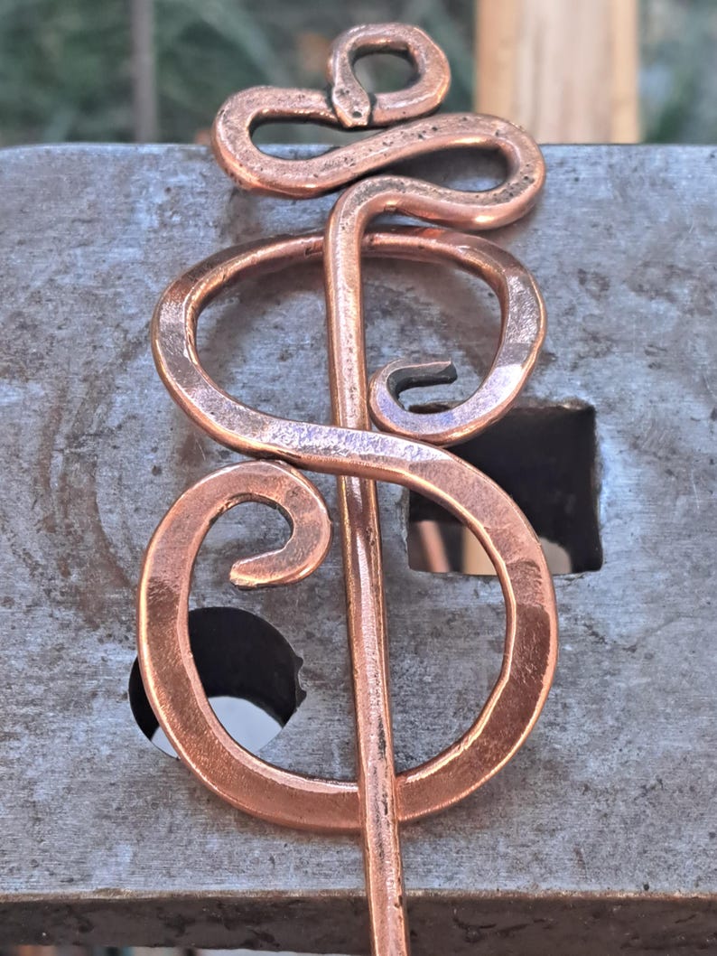Hand Forged Copper Hair Pins - Etsy