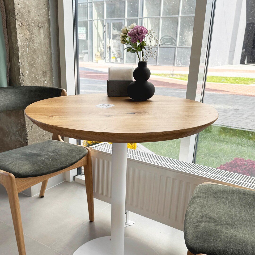 Round Wood Table Top for Loft Decor Handmade Solid Wood Loft Style ...