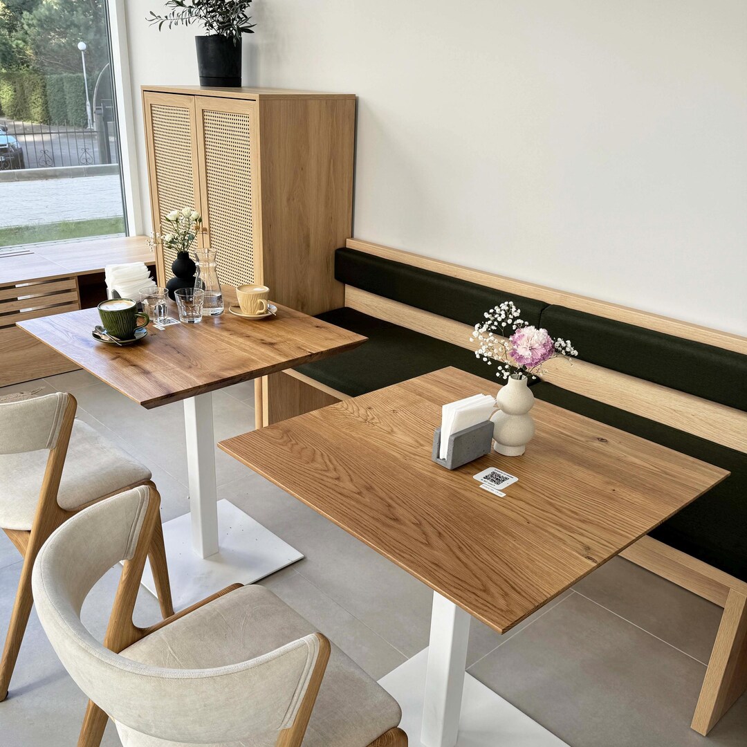 Wood Table Top Live Edge Solid Wood Oak Desk Top New Restaurant ...