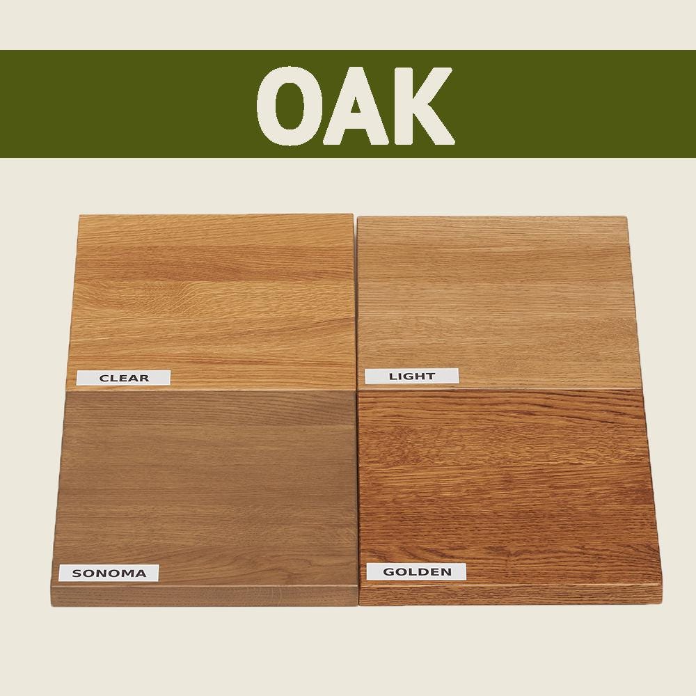 Wood Finish Sample Set: Oak Varnish Colors 8 Pcs. - Etsy