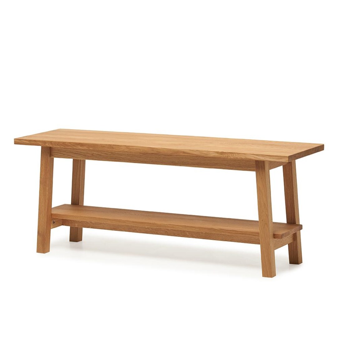 Oak Bench Solid Wood Entryway Bench Minimalist Home Furniture Perfect ...