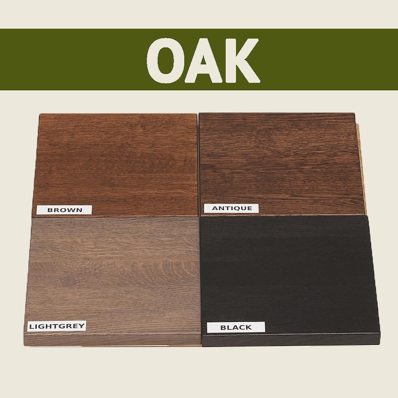 Wood Finish Sample Set: Oak Varnish Colors 8 Pcs. - Etsy