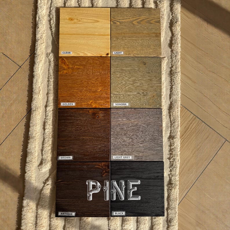 Wood Finish Sample Set for Furniture Oak & Pine Custom Wax-oil Coating ...