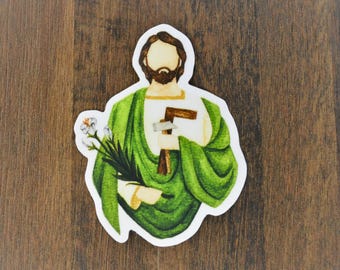 St. Joseph Sticker, Saint Joseph Decal, Saint Sticker, Catholic Sticker ...