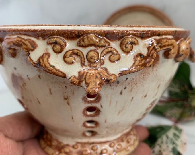 7 Ceramic Colander Small Berry Bowl Fruit Bowl Oatmeal Kitchen Colander ...