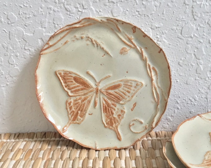 Ceramic Butterfly Dish - Handmade Trinket Dish - Etsy