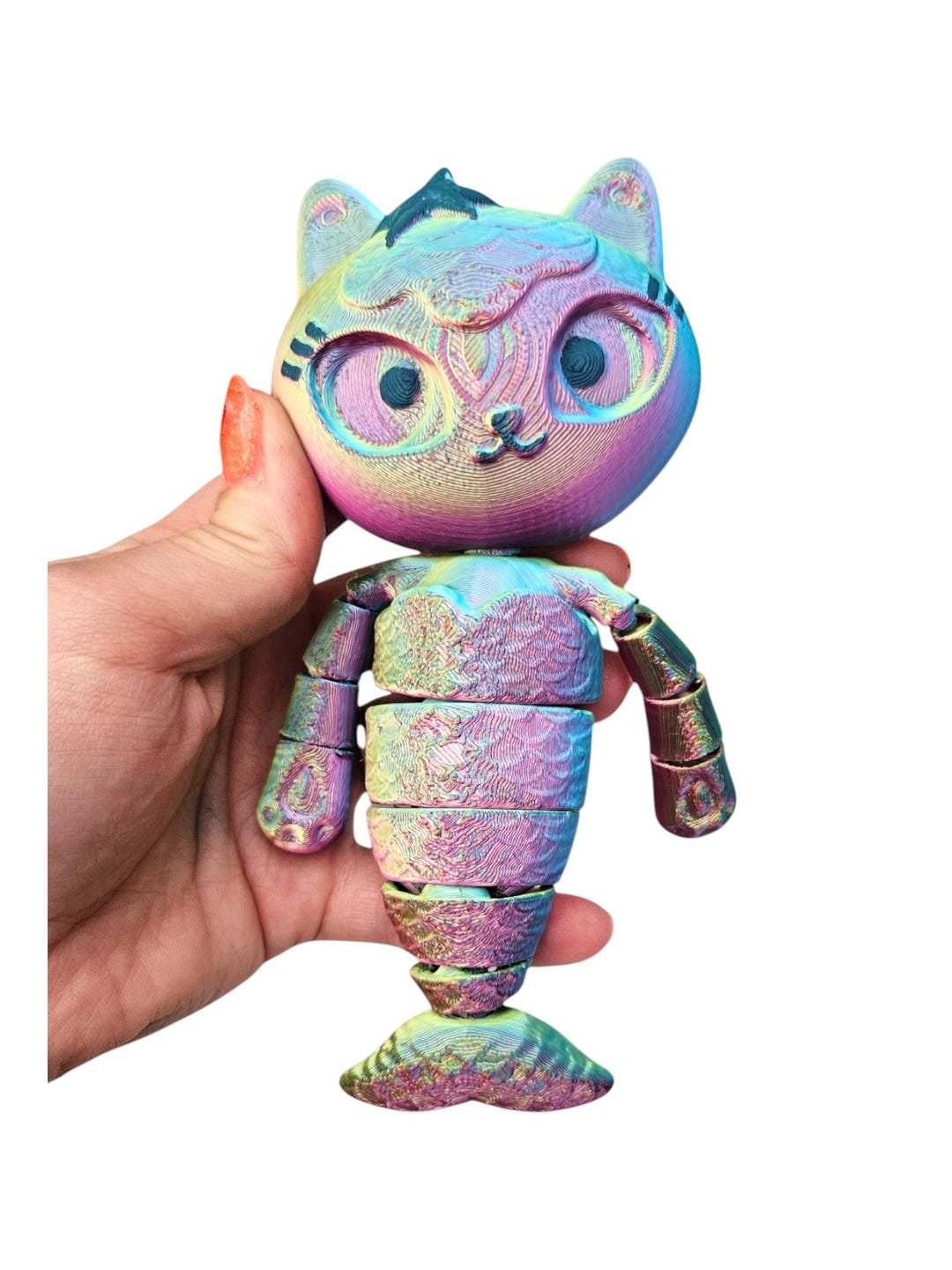 Gabby Dolls House Flexi Toy, Mercat, Mermaid Toy Stl, Print File - Etsy