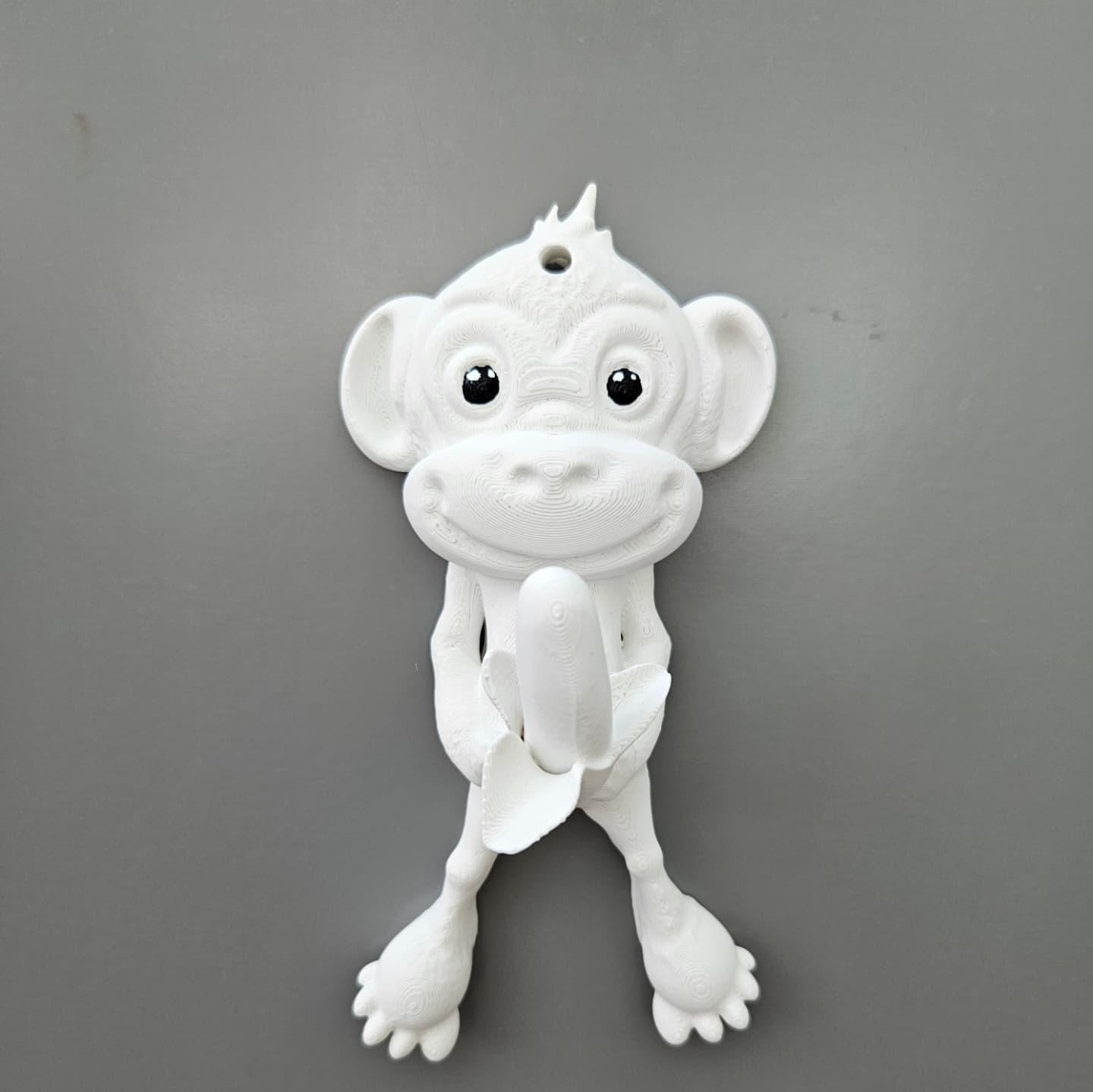 STL 3D Print File Monkey Wall Hook, Funny - Etsy