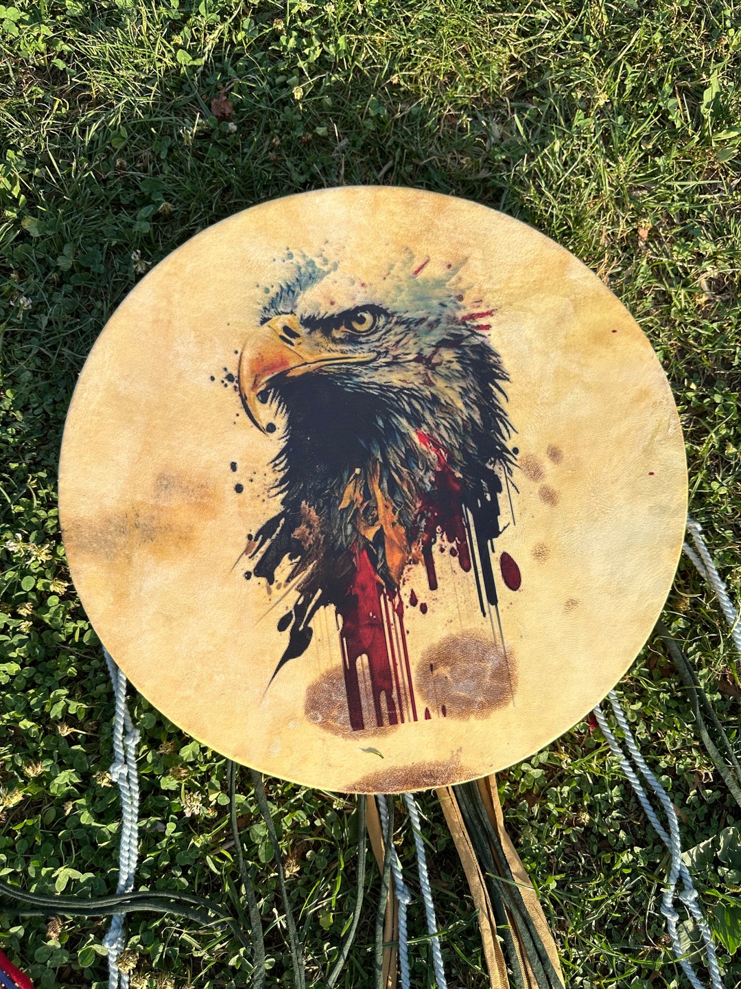 18-inch Eagle Shamanic Drum With Bag Gift | Meditation Drum ...