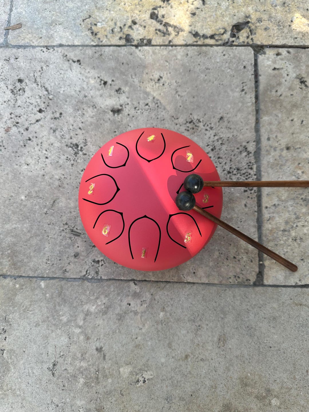 Pink Steel Tongue Drum 6" | 8 Note Hand Percussion Instrument ...