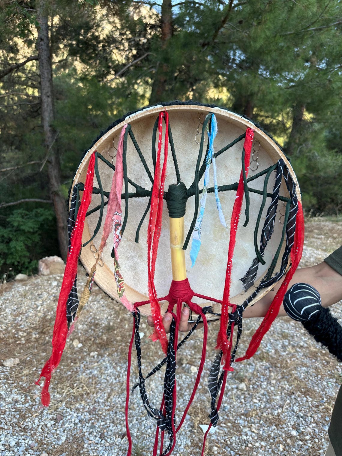 18-inch Hand Painting Traditional Gaia Shamanic Drum - Handcrafted ...