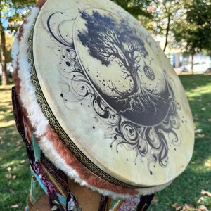 18-inch Tree of Life Shamanic Drum | Traditional Shaman Drum ...