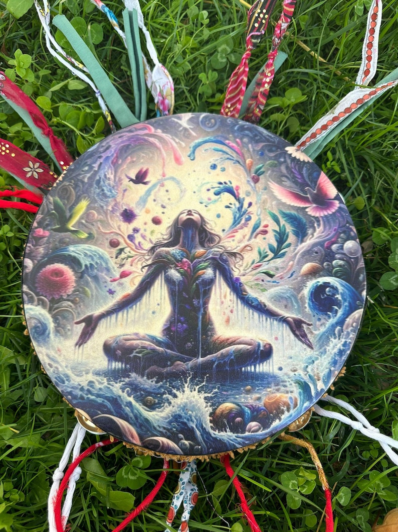 10 Inch Traditional Goddess Shamanic Drum | Handcrafted Woman Drum ...