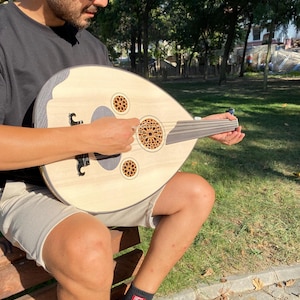 Professional Turkish Oud Instrument - Traditional Stringed Musical Instrument Authentic Luthier ...