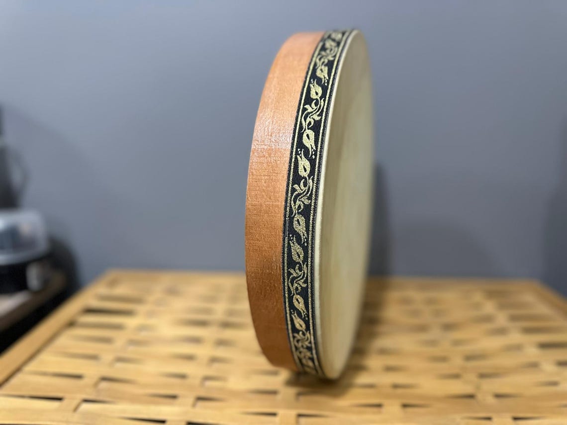 13-inch Leather Bendir | Traditional Handcrafted Def Drum ...
