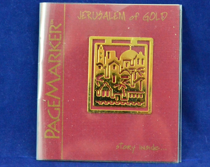 Vintage Jerusalem of Gold Page Marker or Bookmark & Story - 24K Gold ...